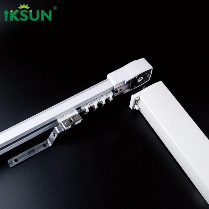 Wifi Smart Motorized Curtain Track Automatic Remote Control For Bedroom